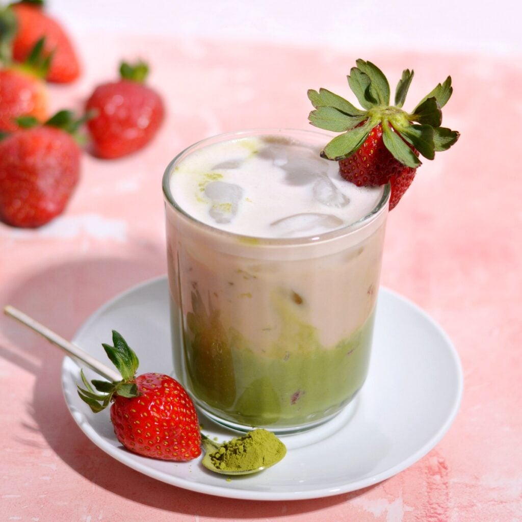 Iced Matcha Coffee Latte Recipe - Joy to the Food