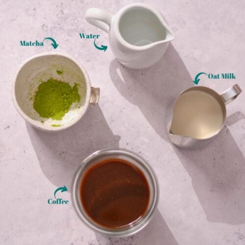 Iced Matcha Coffee Latte Recipe - Joy to the Food