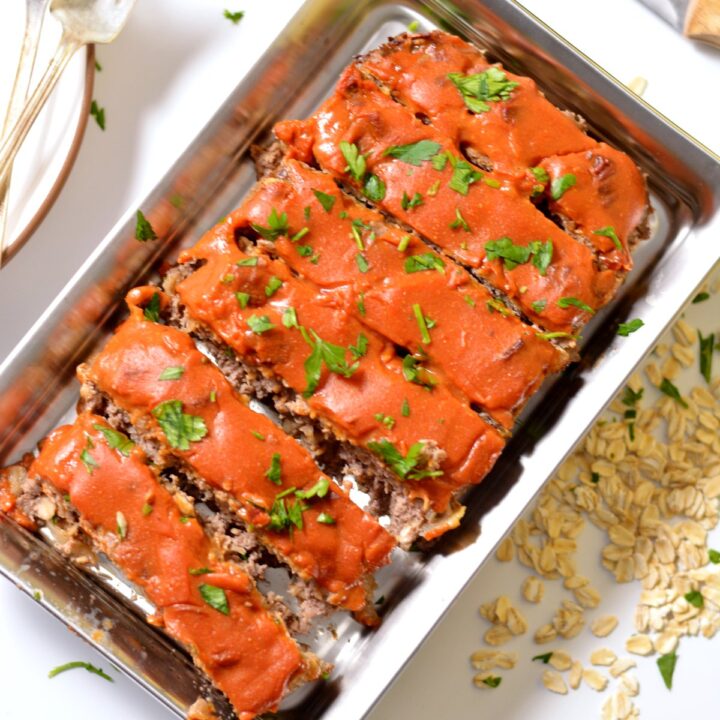 Classic Ground Bison Meatloaf Recipe with Oatmeal - Joy to the Food