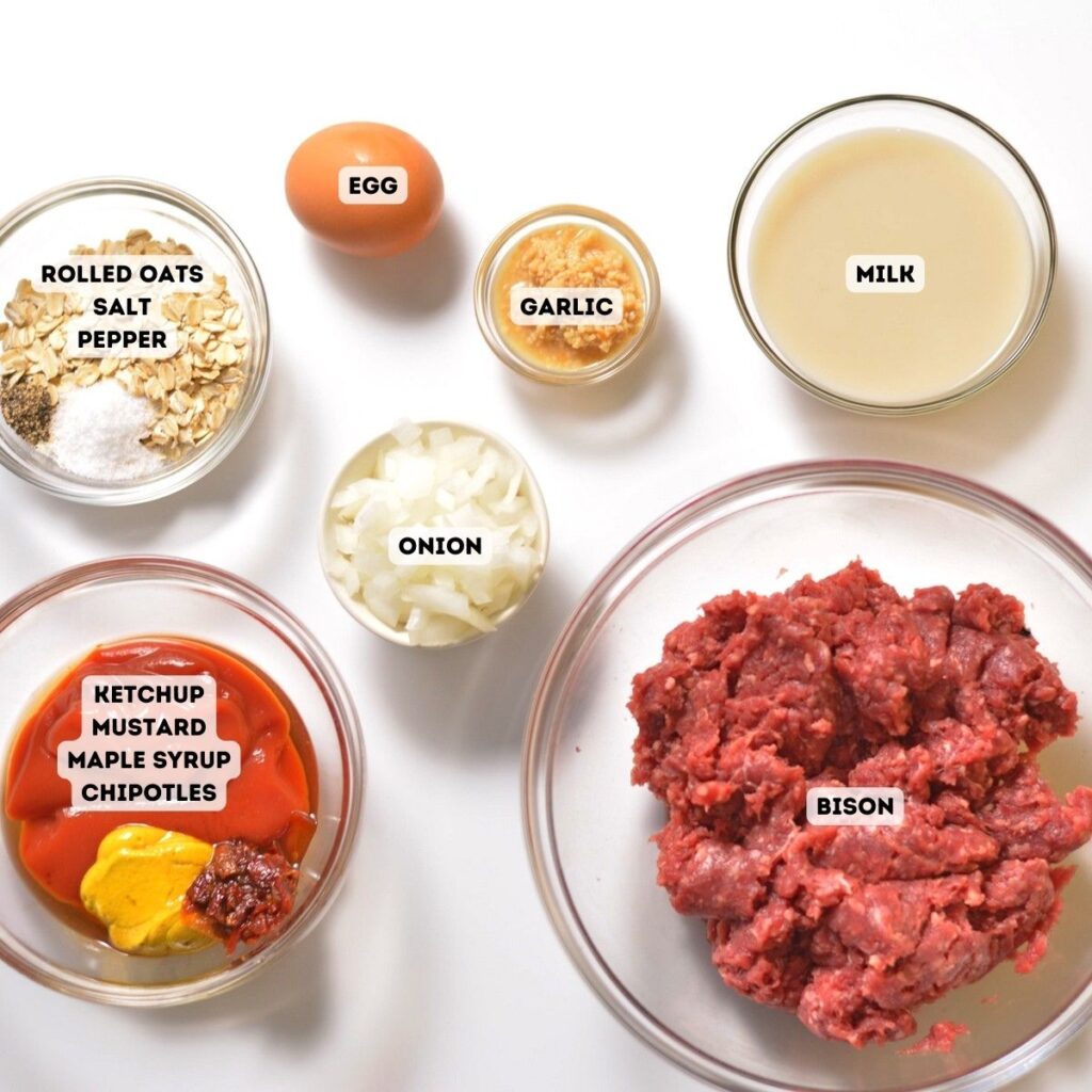 Classic Ground Bison Meatloaf Recipe with Oatmeal - Joy to the Food