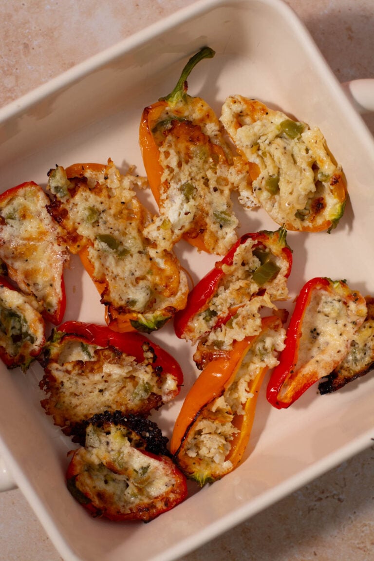 cottage cheese stuffed mini peppers - Joy to the Food