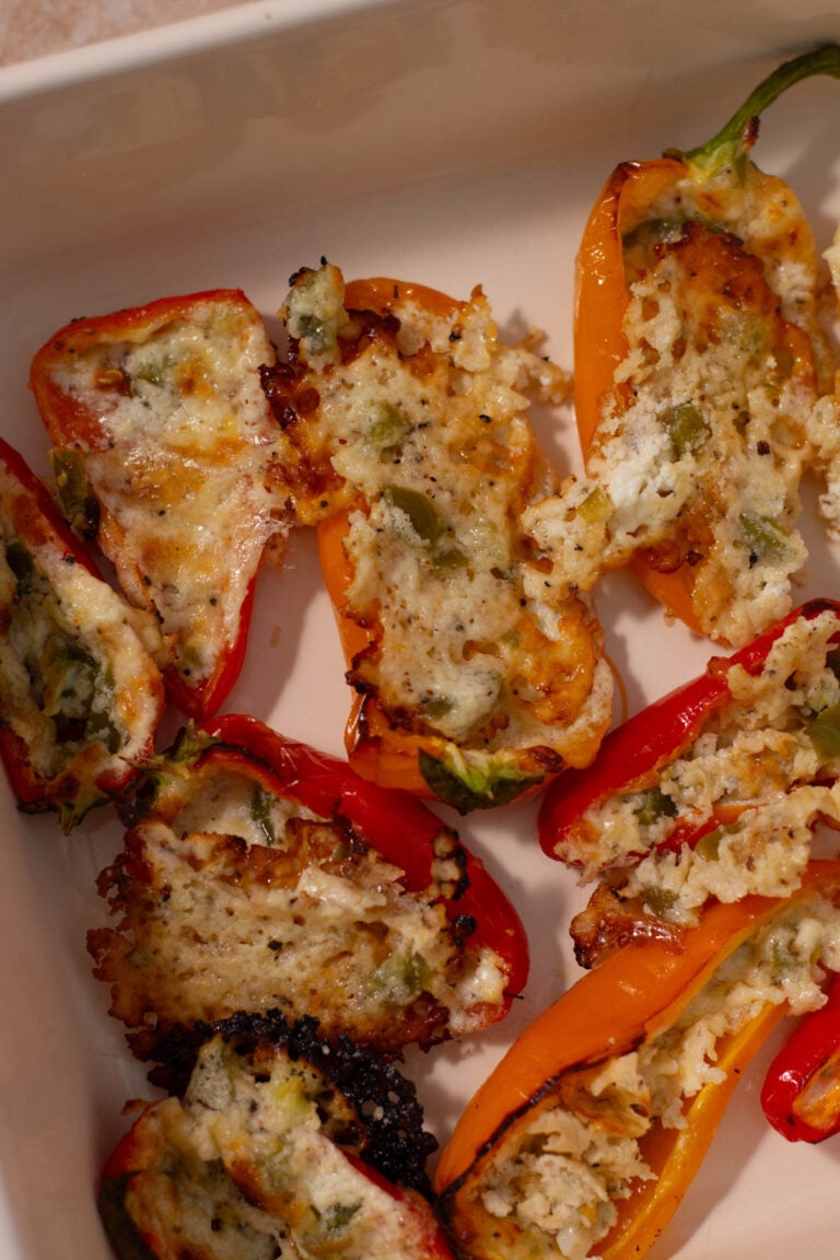 cottage cheese stuffed mini peppers - Joy to the Food
