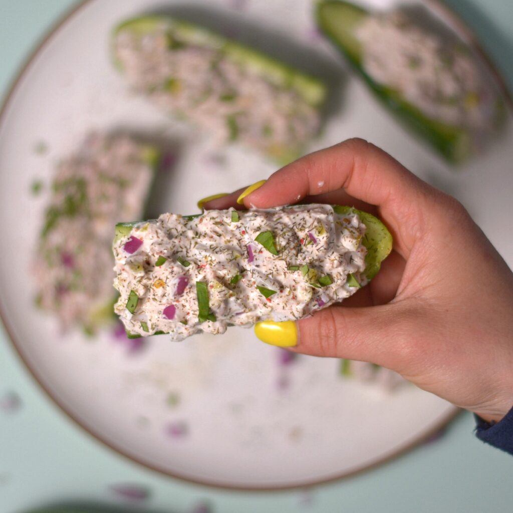 Tuna Cucumber Boats Tuna Cucumber Boats